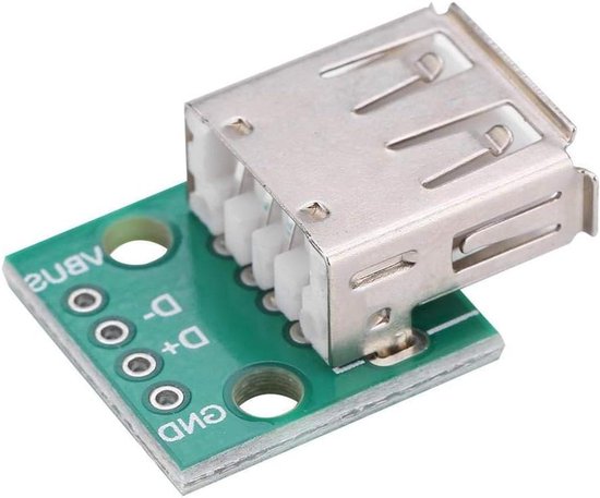 USB Coupler 10 stuks Type A female socket 2.54mm adapter DIP connector ...