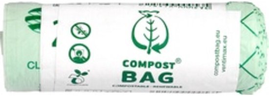 Compost Bag Afvalzak Composteerbaar 10 liter - 6 x 20 stuks ...