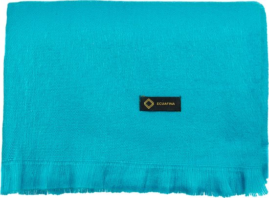 Alpaca Sjaal Turquoise - Turquoise | bol.com