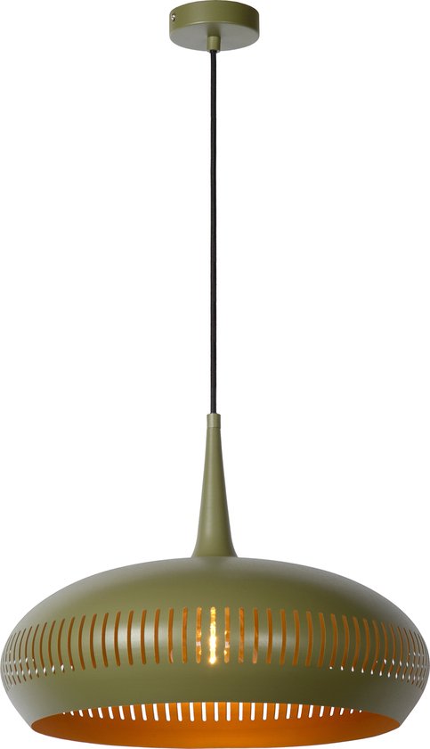Lucide RAYCO Hanglamp - Ø 45 cm - 1xE27 - Groen | bol
