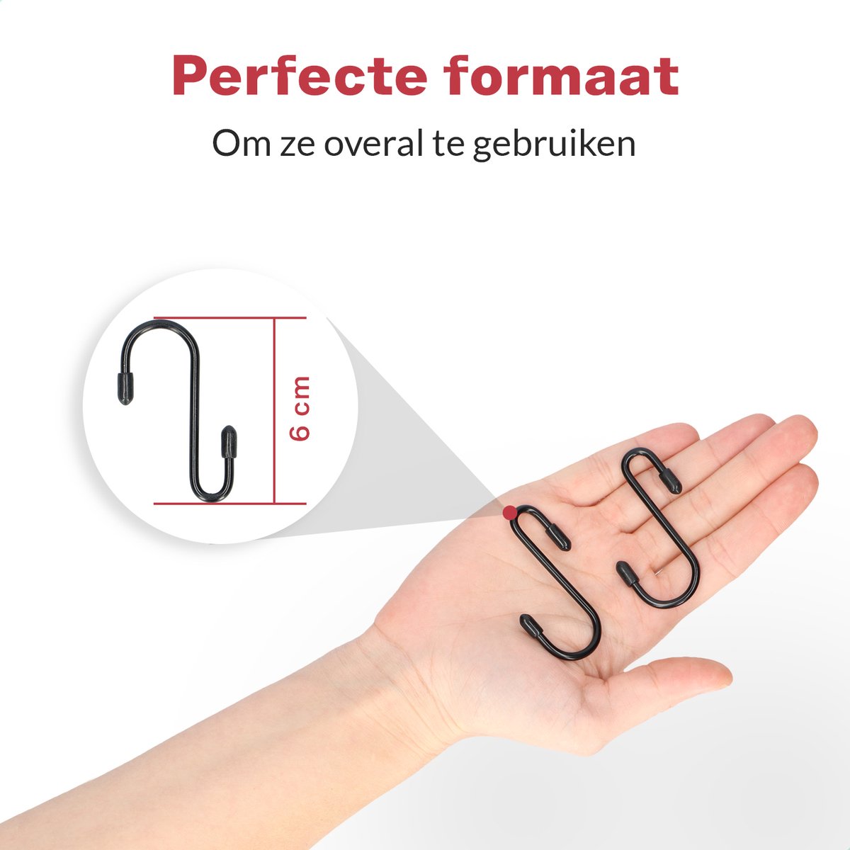 S Haken - S Haak - Ophanghaak - Haak - S Haakjes - 16 stuks - Zwart ...