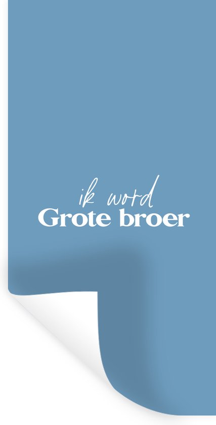 Muurstickers - Sticker Folie - Grote broer - Broers - Broertje zusje ...
