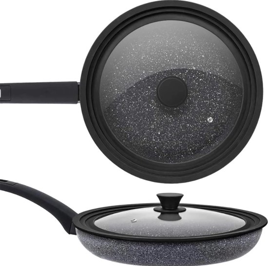 Glazen Pannendeksel Set 3-Delig - Zwart - Potdeksel - Anti Spatdeksel - Deksel Voor... | bol