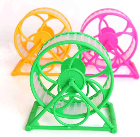 Hamster Loopwiel - Hamsterwiel - Hamsterrad - Hamstermolen - Knaagdier Speelgoed -... | bol