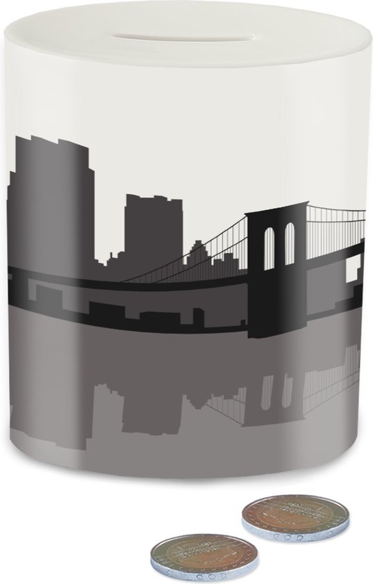 Spaarpot - Spaarblik - Een vector tekening van de Amerikaanse Brooklyn ...