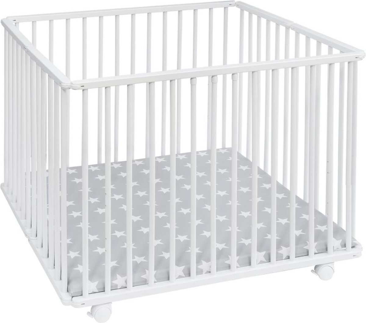 Cabino Baby Box Inklapbaar Met In Hoogte Verstelbare Bodem Wit | bol.com