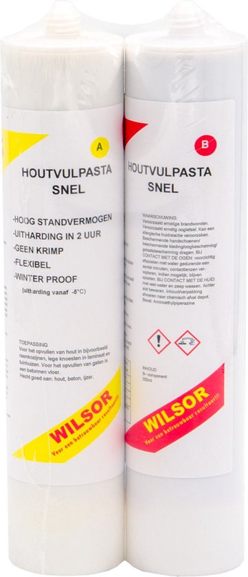 Houtvulpasta snel A+B 2 componenten koker 300ml | bol