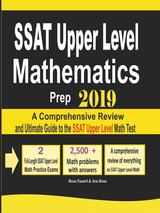 SSAT Upper Level Mathematics Prep 2019: A Comprehensive Review and ...