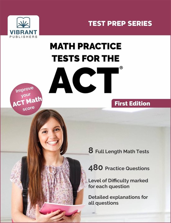 Test Prep Series - Math Practice Tests For The ACT (ebook), Vibrant ...