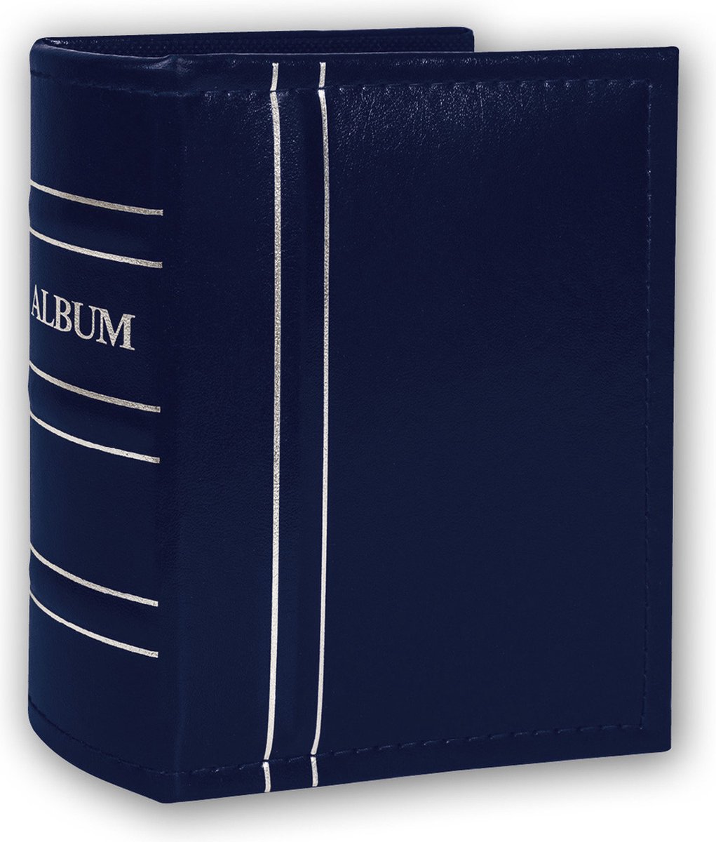 2x Fotoboek/fotoalbum Havana met insteekhoesjes blauw voor 200 fotos ...