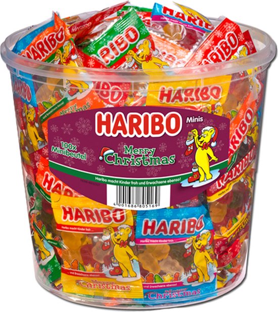 Haribo - Merry Christmas - 100 Mini zakjes | bol