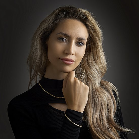 ZilGold Armband 5000123 Geelgoud dubbele Gourmet 10 mm 21 cm | bol