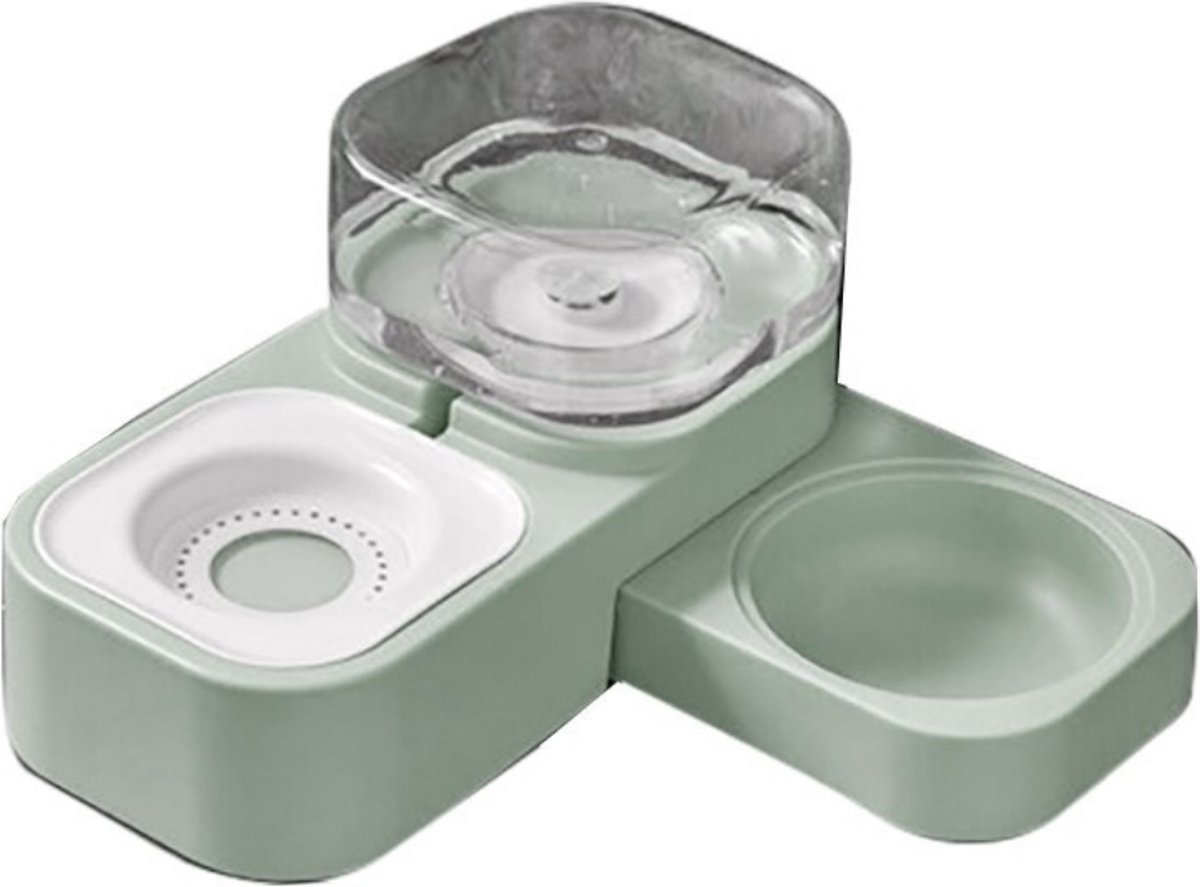 Zizza® Drinkbak en Voerbak 2 in 1 - Waterbak Kat en Hond - Eetbak Kat ...