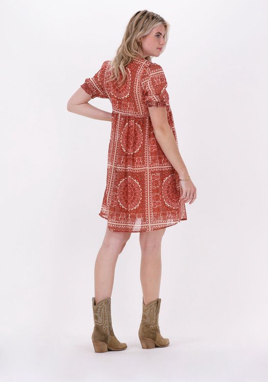 Freebird Mabel Mini Dress Jurken Dames - Kleedje - Rok - Jurk - Roest ...