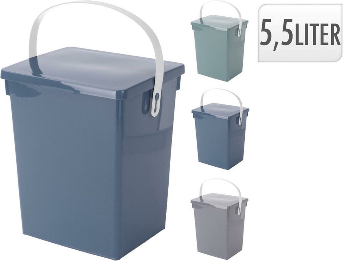 Groene afsluitbare vuilnisbak/afvalbak voor gft/organisch afval ...