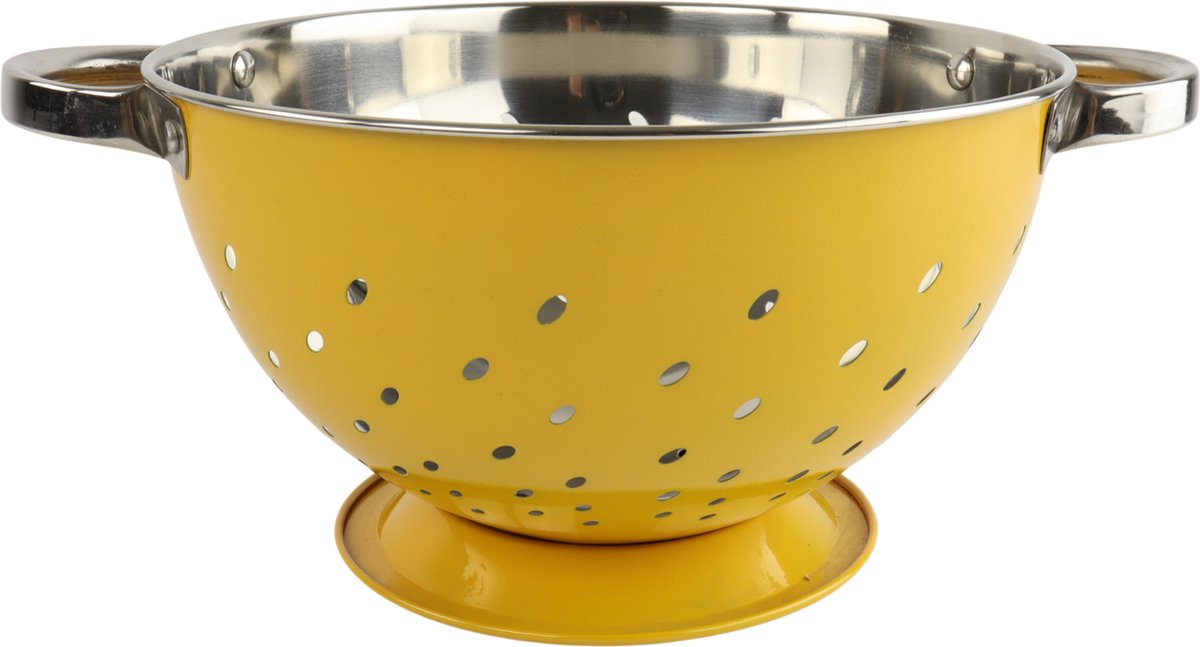 Orange85 Vergiet - 3.9L - RVS - Okergeel - met Handvat | bol.com