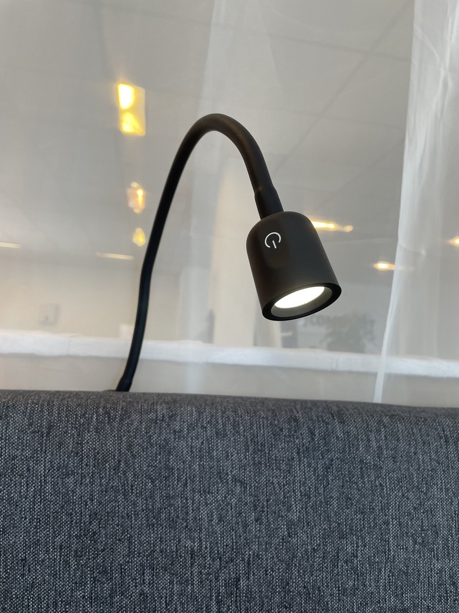 Olympic Life set LED bedlampjes rond - leeslampjes slaapkamer, 2 USB ...