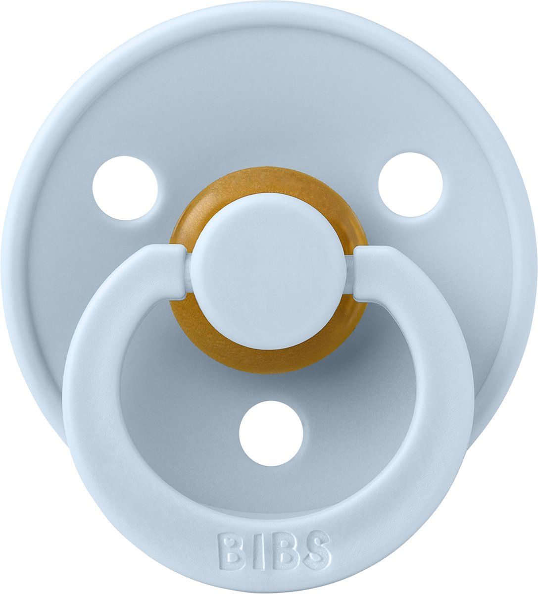BiBS - Colour Pacifier - Maat 2 - Fopspeen - White / Baby Blue ...