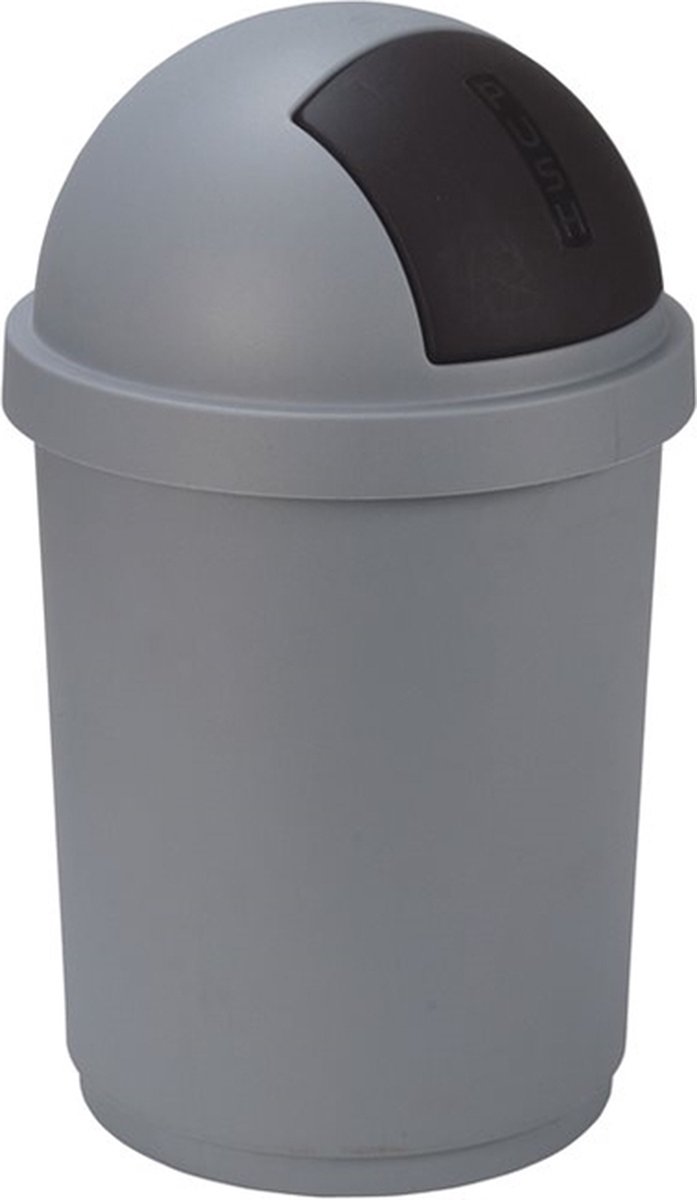 Curver - Roll Bullet bin 50L zilver/antraciet | bol.com