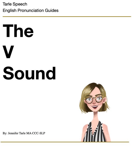 Tarle Speech Pronunciation Guides - The V Sound (ebook), Jennifer Tarle ...