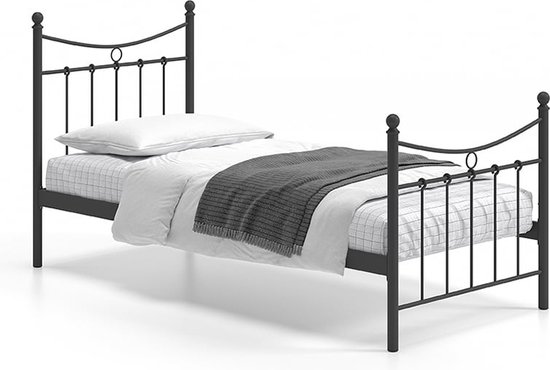 Lit Molly Zwart 90x200cm | bol.com