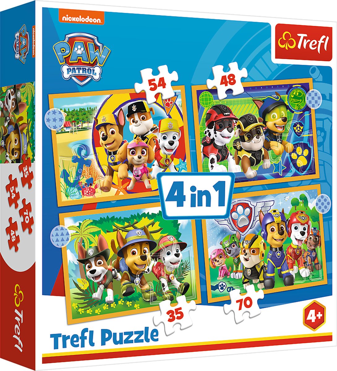 Trefl Holiday Paw Patrol Legpuzzel 35 stuk(s) Stripfiguren | bol.com