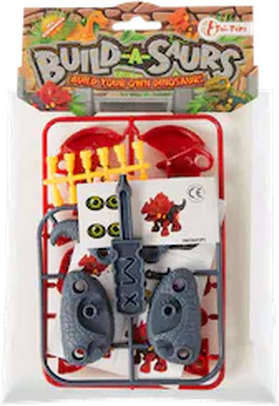 Zelfgemaakte dinosaurus - Groen / multicolor - Kunststof - set van 1 ...