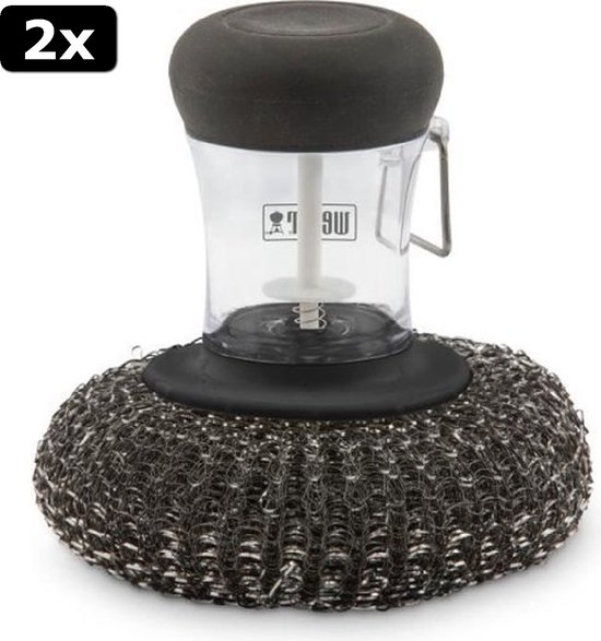 2x WEBER Metalen spons voor plancha | bol.com