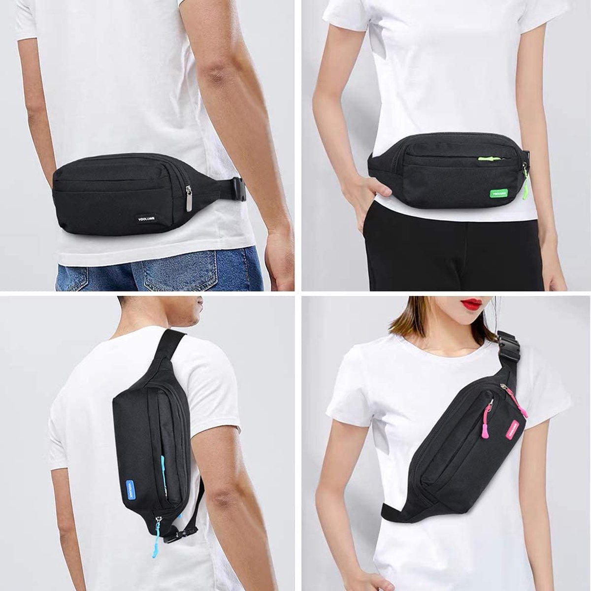 Heuptas wandelen - luxe dames heren wandelen tas - reisheuptas ...