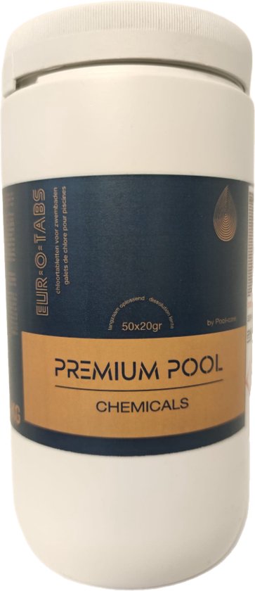 Premium Pool Chemicals Tabs 50x20gr - Chloortabletten Zwem - chloor ...