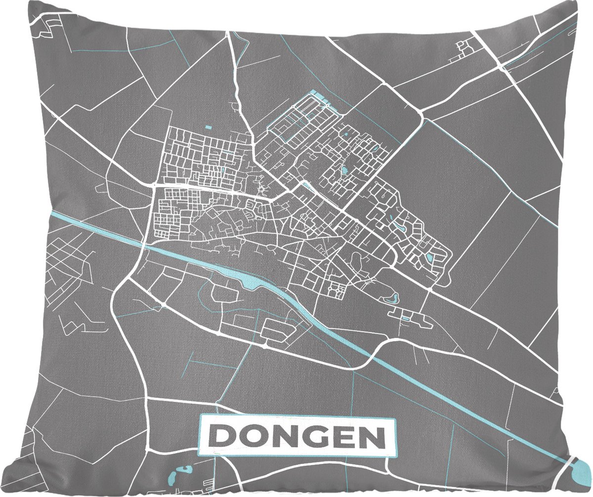 Sierkussens - Kussentjes Woonkamer - 60x60 cm - Kaart - Dongen ...