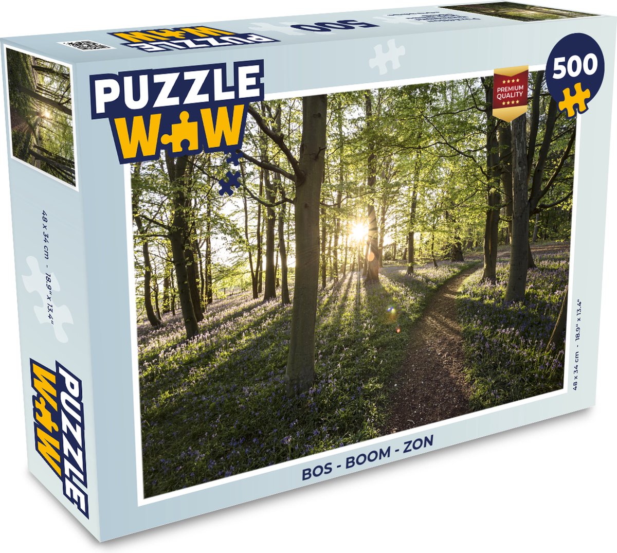 Puzzel Bos - Boom - Zon - Legpuzzel - Puzzel 500 stukjes | bol.com