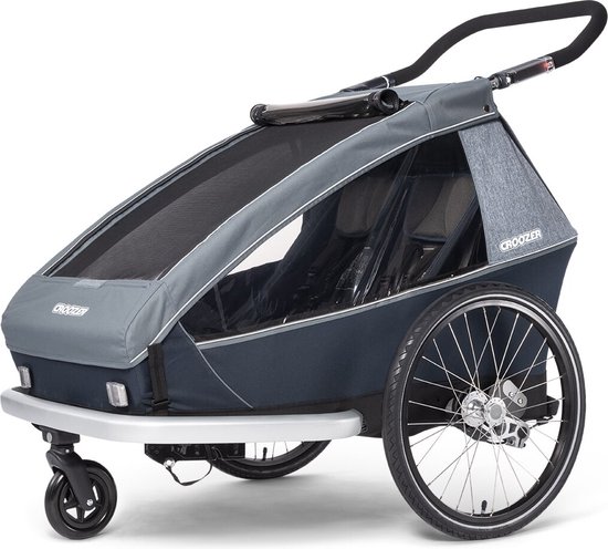 Croozer Fietskar Kid Vaaya 2 - Grafietblauw Model 2020 | bol