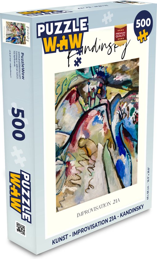 Puzzel Kunst - Improvisation 21A - Kandinsky - Legpuzzel - Puzzel 500 ...