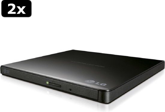 2x Super Multi GP57EB40.AHLE10B optisch schijfstation Zwart DVD Super ...