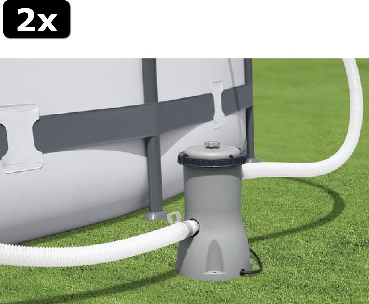 2x Bestway Flowclear zwembad filterpomp 3028 ltr/uur | bol.com