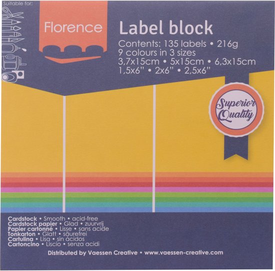 Florence Label Blok 3 Maten Brights | bol