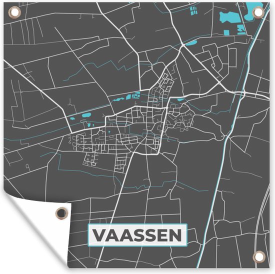 Tuin poster Plattegrond - Vaassen - Stadkaart - Kaart - 200x200 cm ...
