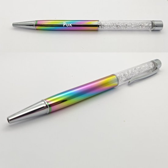 Pen Met Diamantjes En Naam Gravering - Puk | bol