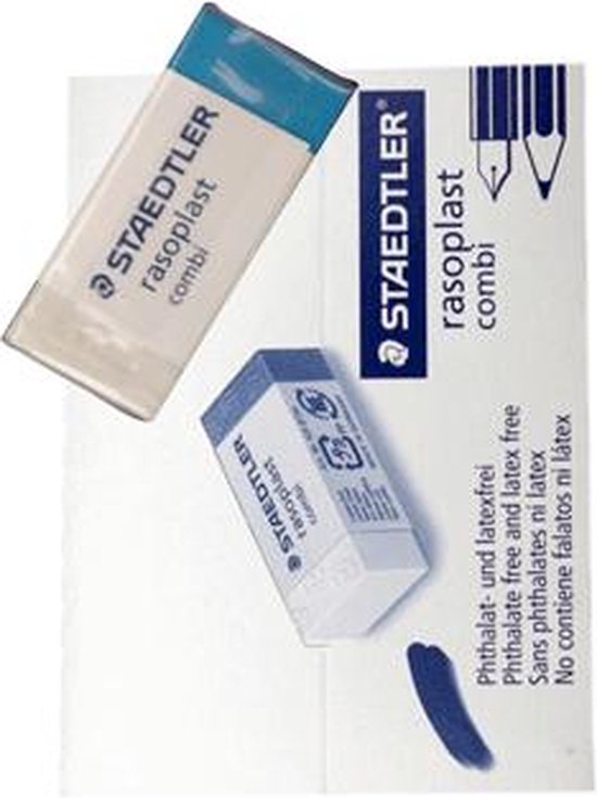 Staedtler rasoplast Combi (42mm x 18mm x 12mm) Gom 526BT30: omdoos van ...