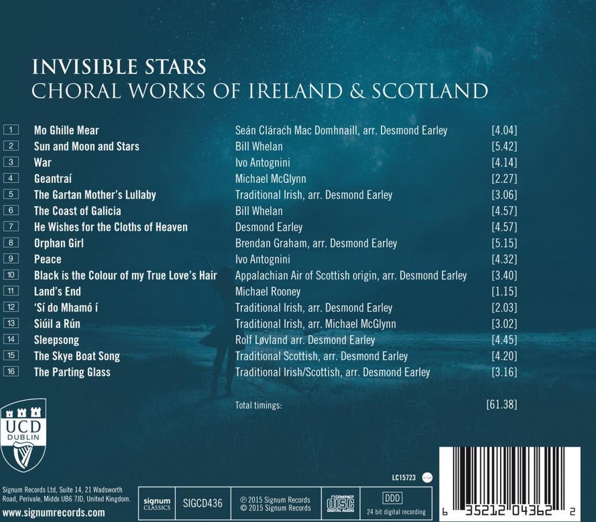 Invisible Stars Choral Works Of Irl, Desmond Earley | CD (album ...
