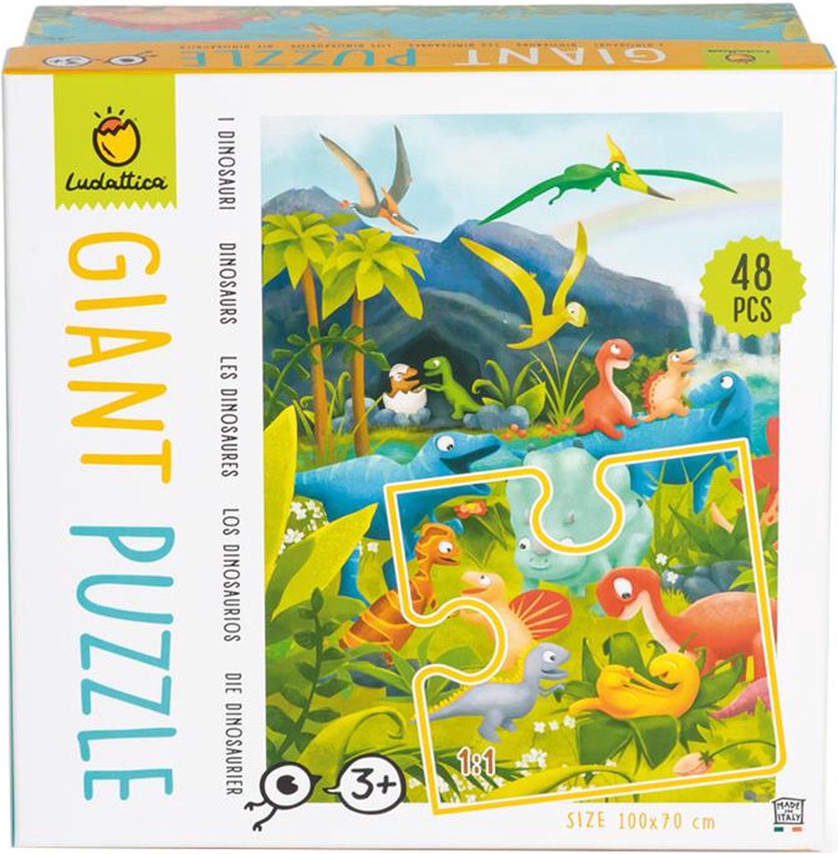 Ludattica Legpuzzel Giant Puzzle Dino's Junior 48 Stukjes | bol.com
