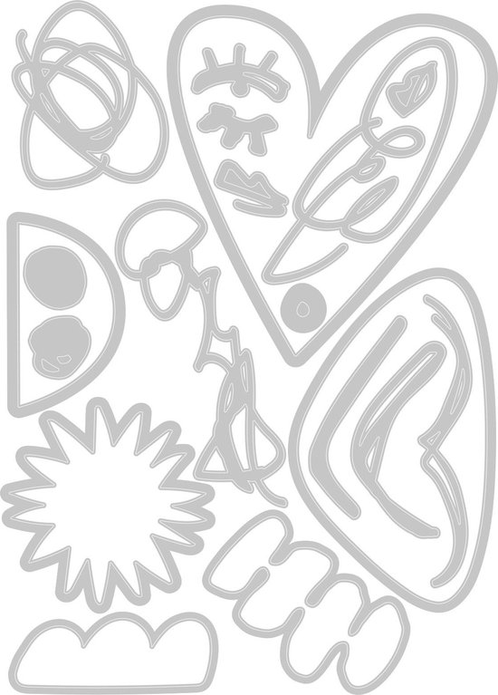 Sizzix Thinlits Snijmal Abstract Faces | bol