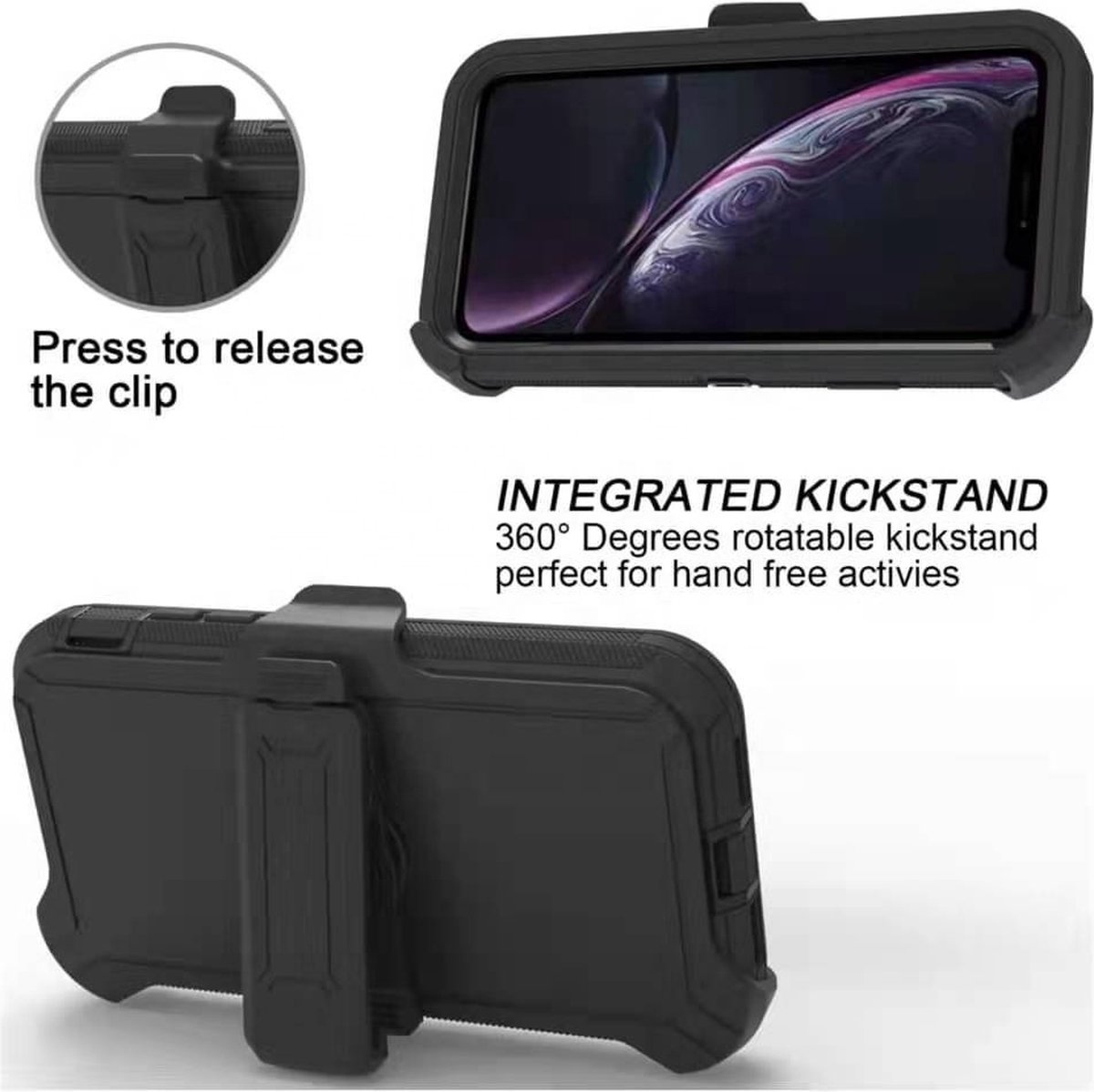 iPhone 11 Pro Max Defender Hoesje Extra Stevig - Bouw hoesje met ...