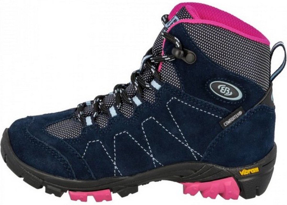 wandelschoen Bergen High su‚àö√â¬¨¬Æde navy/roze maat 35 | bol.com