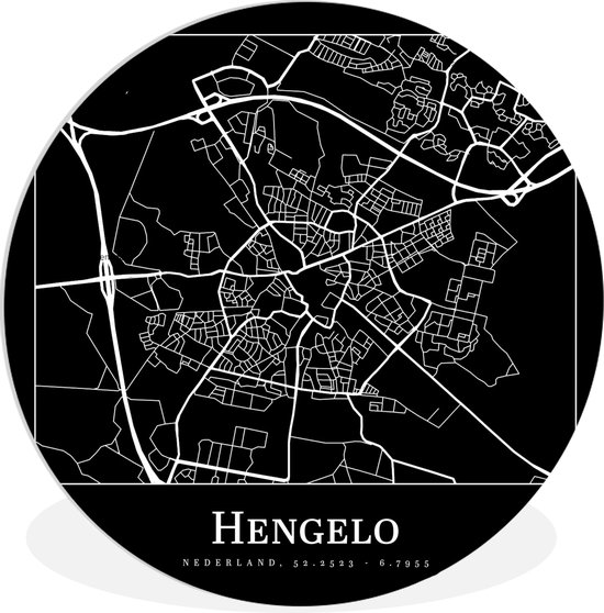 Wall Circle - Indoor Wall Circle - Hengelo - City Map - Map - Plan ...