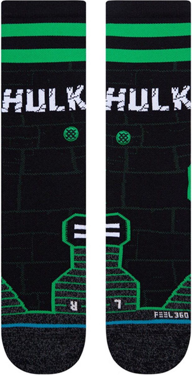 Stance performance feel360 infiknit hulk zwart (Marvel) - 38-42 | bol.com