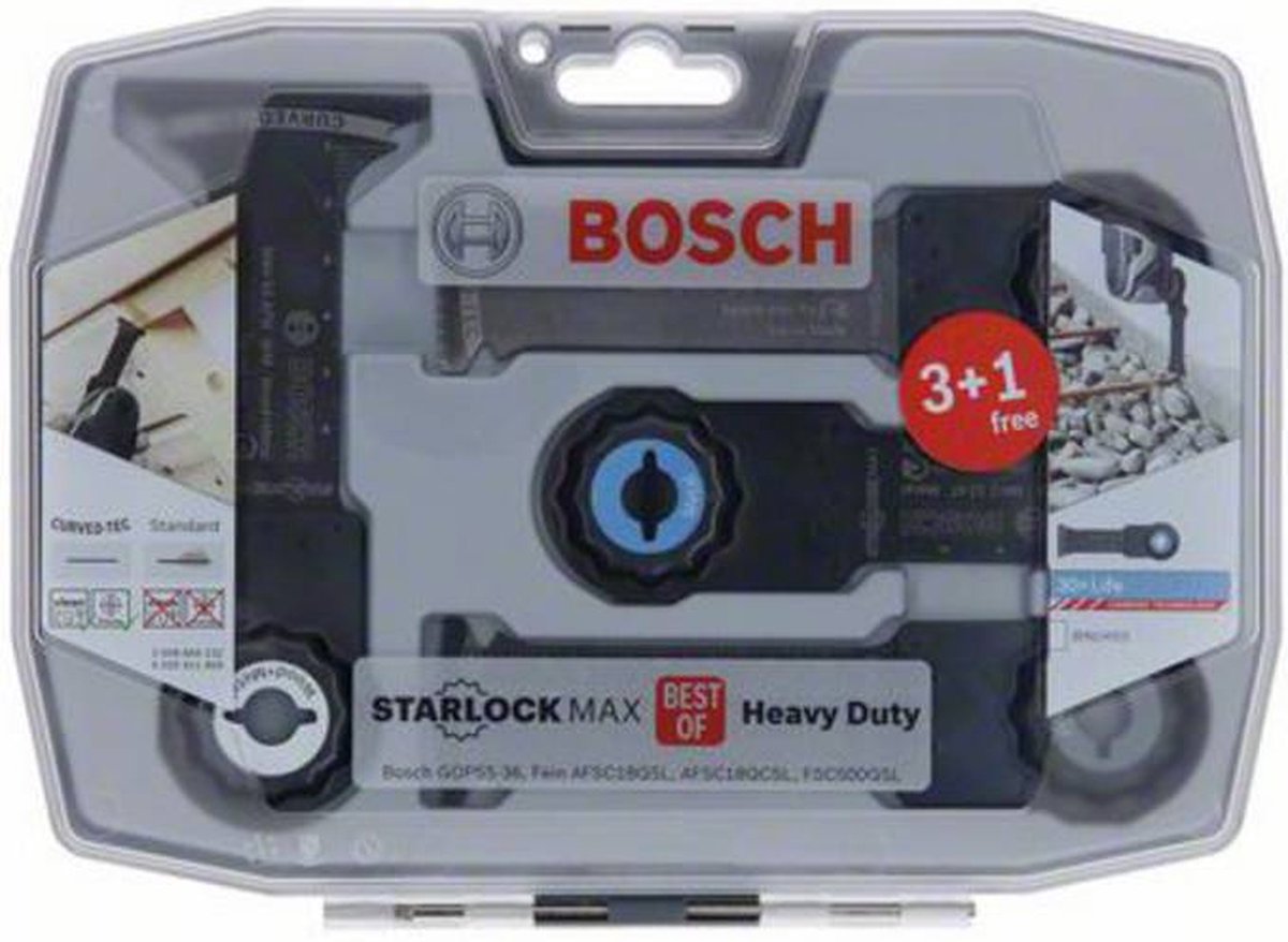 Bosch 2608664132 4-delige Starlock Multitool zaagbladen set | bol.com