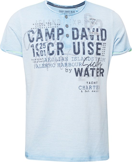 Camp David shirt Blauw-M | bol.com