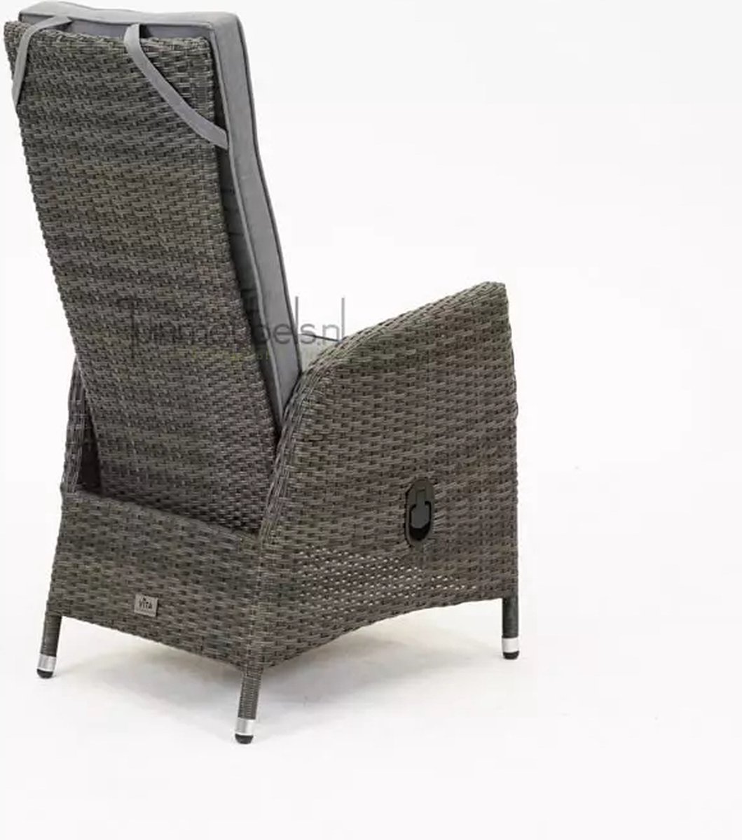 Tuinstoel Vita Veloso wicker verstelbaar | bol.com